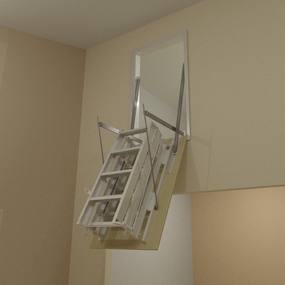 Escalera Metálica para Altillos RINTAR MODELO L3P | Escaleras Mil