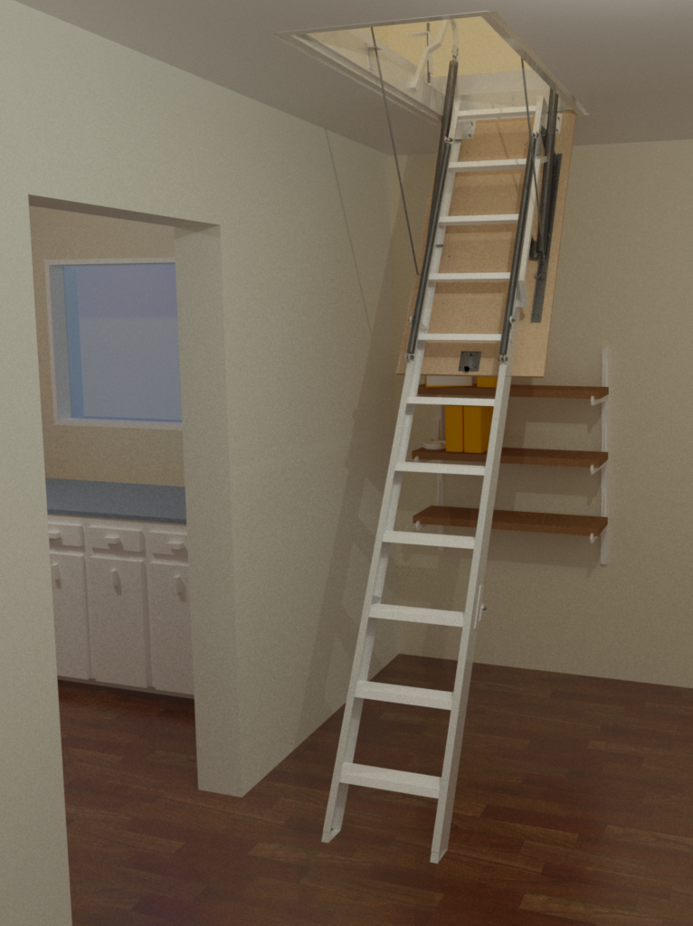 Escalera Metálica para Altillos RINTAR MODELO L1 | Escaleras Mil